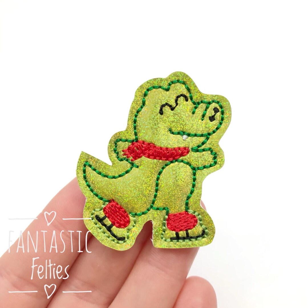 Ice Skating Alligator Feltie | Winter Alligator Feltie |christmas ...
