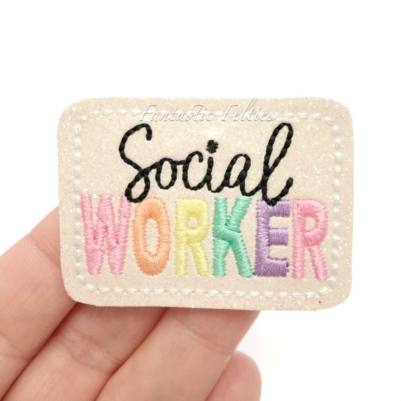 Social Worker Feltie Glitter Felties Social Felties - Etsy