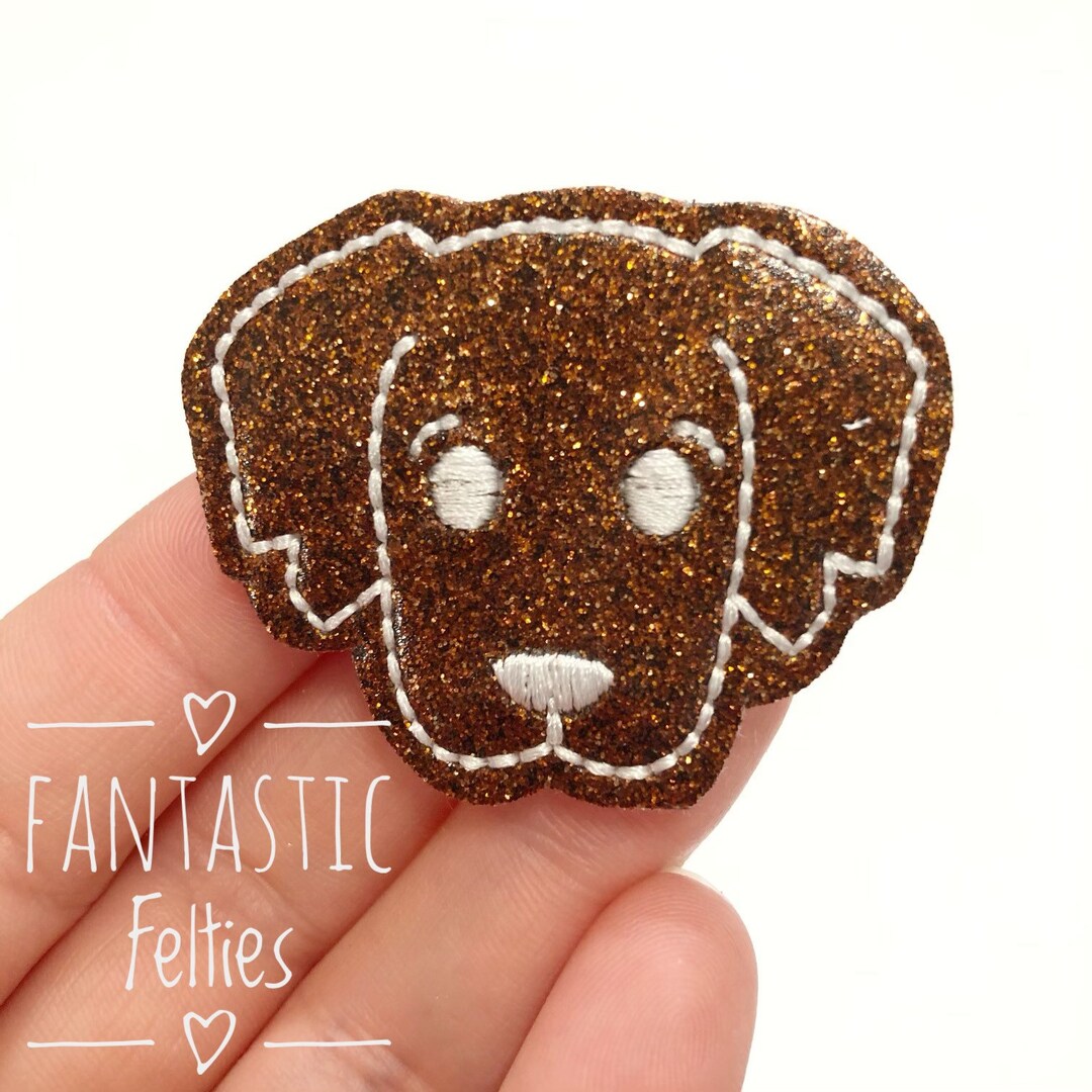 Golden Retriever Felties | UNCUT | Dog Felties | Glitter Felties ...