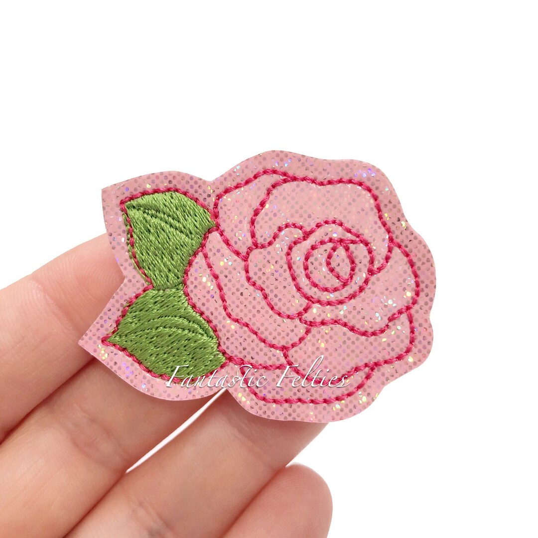 Rose Felties | Flower Felties | Glitter Felties | Felt Applique ...