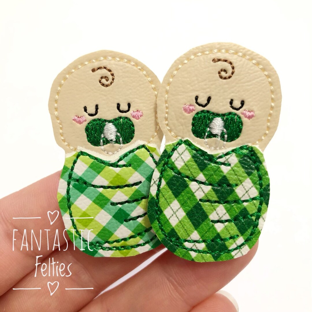 St Patrick’s Baby Felties | Swaddled Baby Felties | Burrito Baby ...