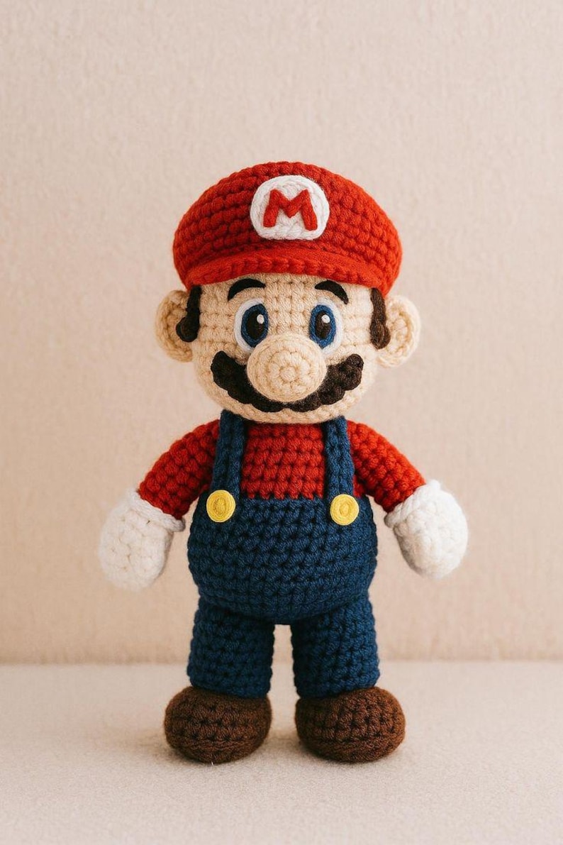 Mario Bros Amigurumi Crochet Pattern PDF – Cute Mario Bros – Beginner ...