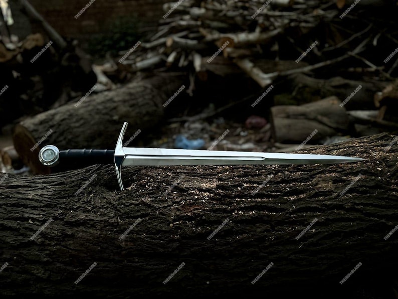 Handmade Medieval Long Sword | High Carbon Steel Double Edge Blade ...