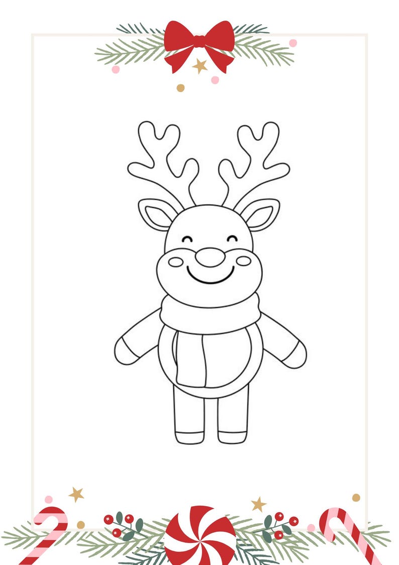 Christmas Coloring Book | Festive Kids Activity (PDF Download)school ...