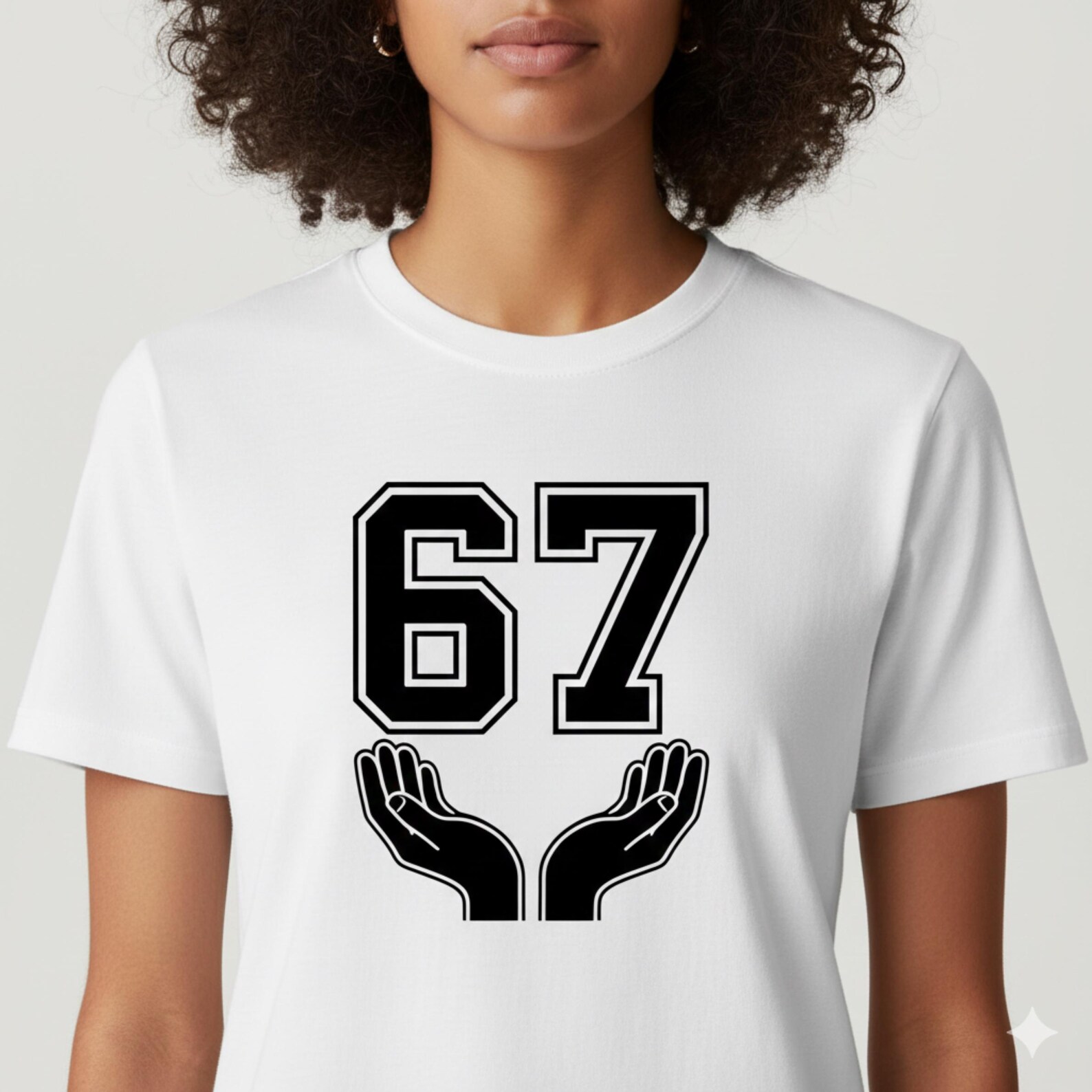 67 Hands SVG, Funny Sports Number Design (digital Download) - Etsy