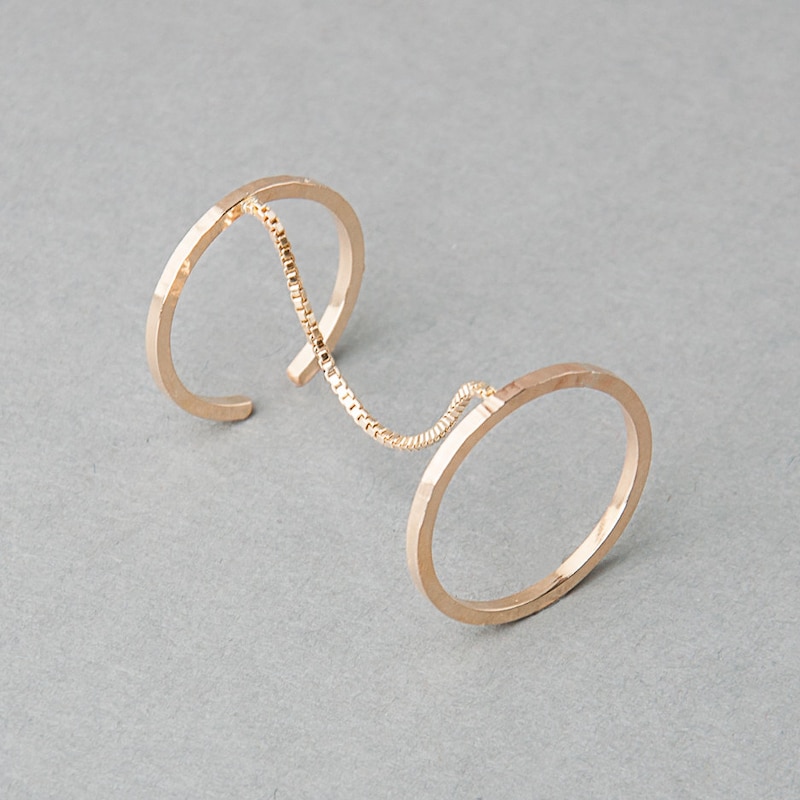 Double Ring Chain - Etsy