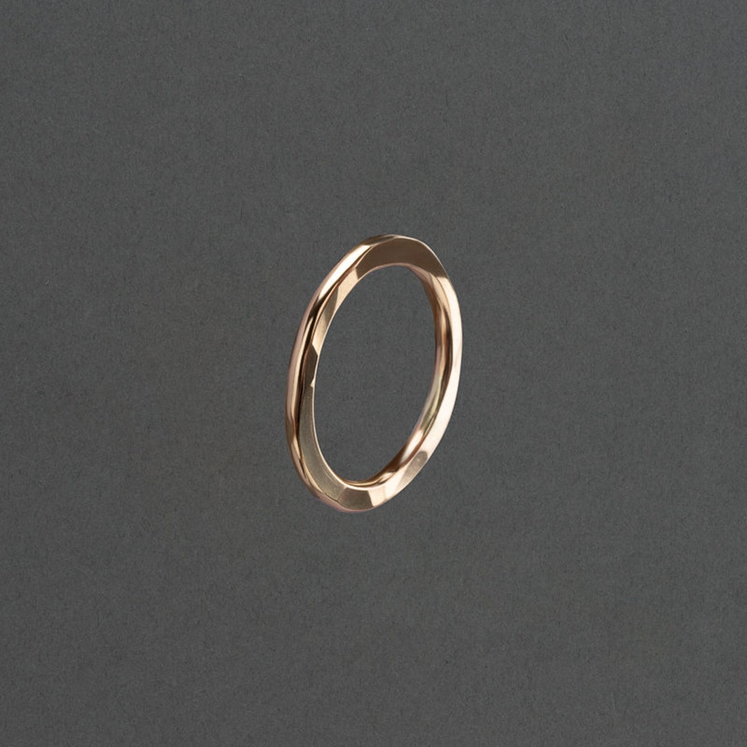Minimal, Classic Gold-fill Stack Band, Elegant, Everyday, Hammered ...