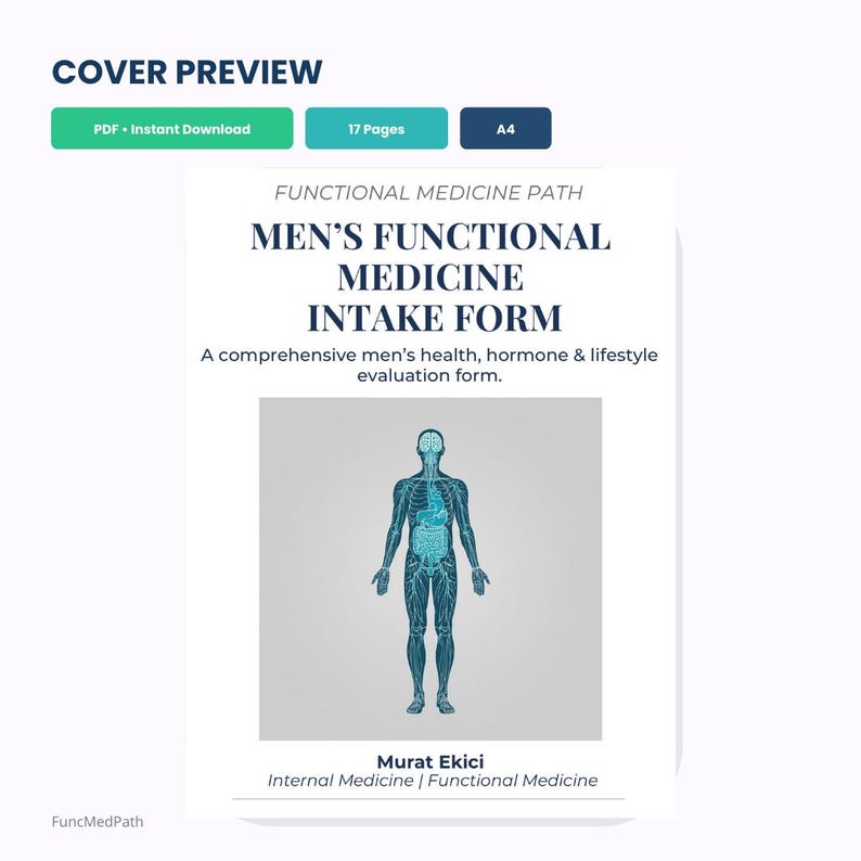 Men's Functional Medicine Intake Form | Comprehensive Health History ...