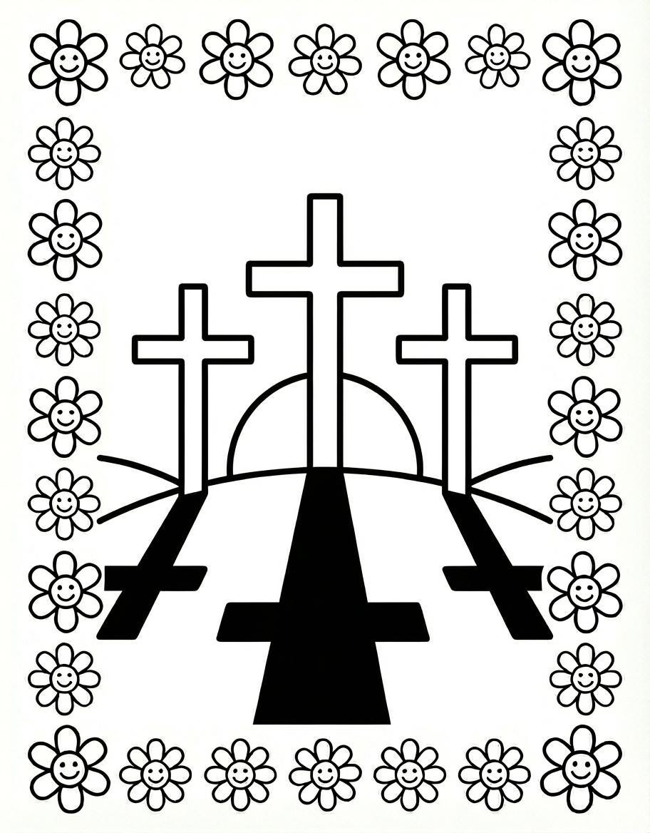 Preschool Lent Coloring Book, Easter, Homeschool Lent, Digital Download ...