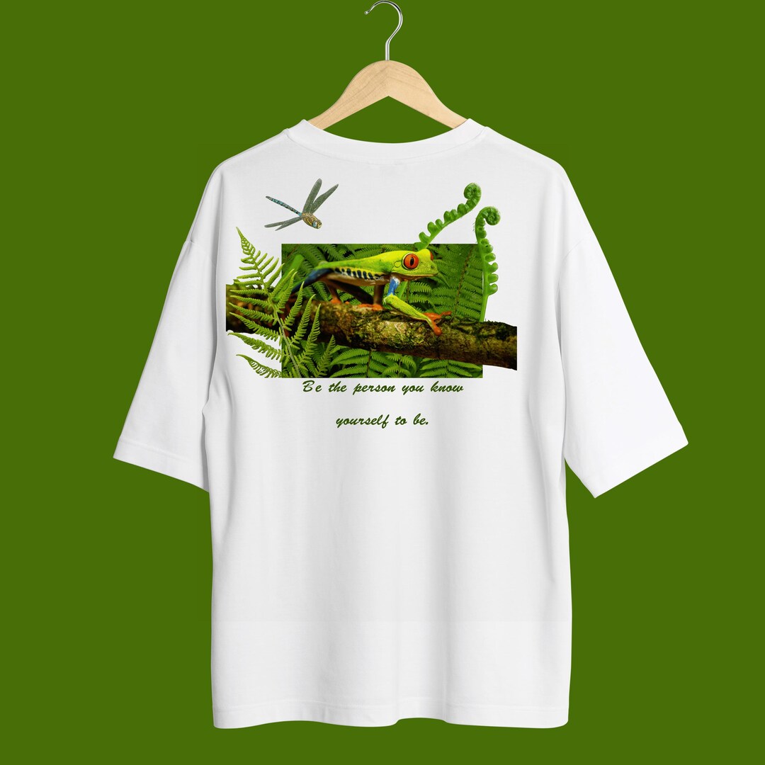 Tree Frog T-shirt Design PNG -rainforest Nature Graphic Inspirational ...