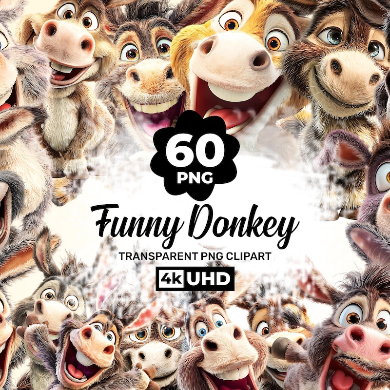 60 Cartoon Animals - Etsy