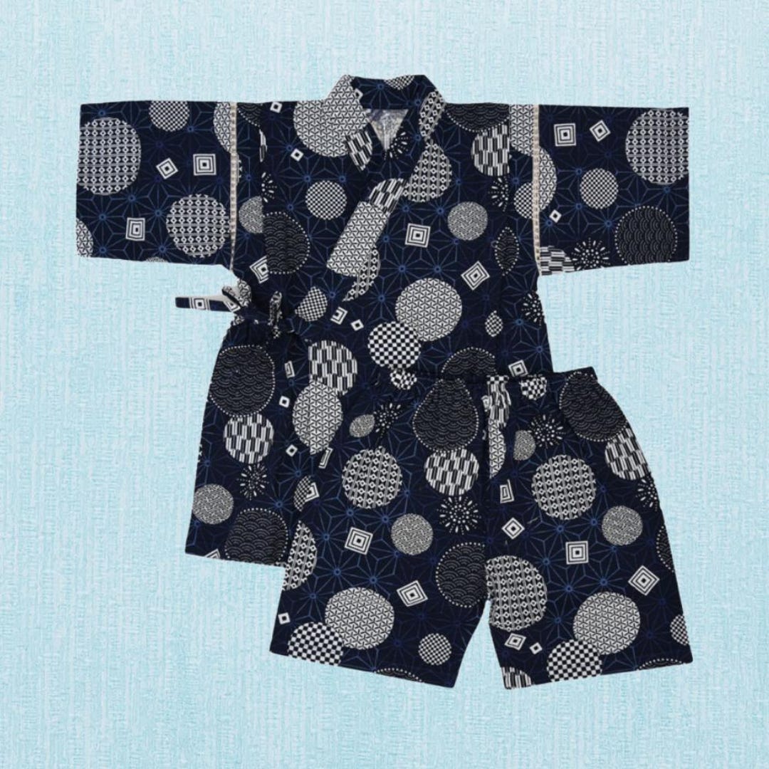 Japanese Kid's Jinbei Clothing Kimono Set for Baby and Kids / Boys ...