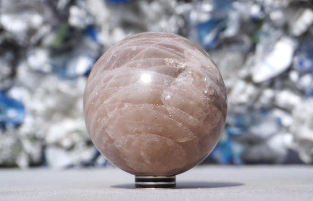 Himalayan Black Quartz Morion Sphere | 75mm Healing Crystal Ball, Home ...