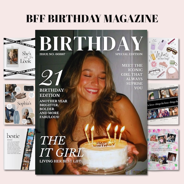 Birthday Magazine - Etsy