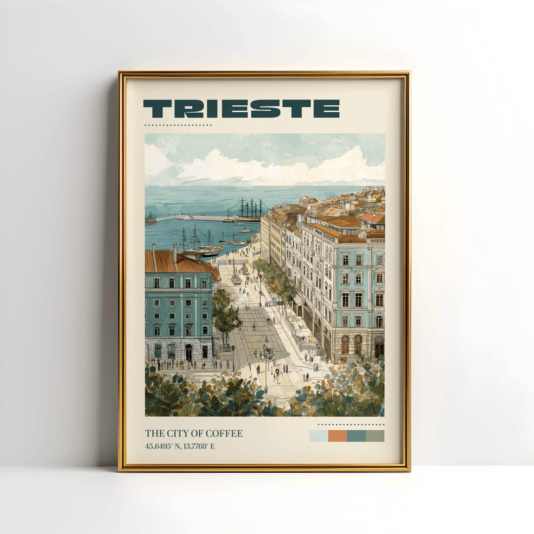 Trieste Wall Art Print | Vintage Travel Poster | Trieste Poster | Italy ...
