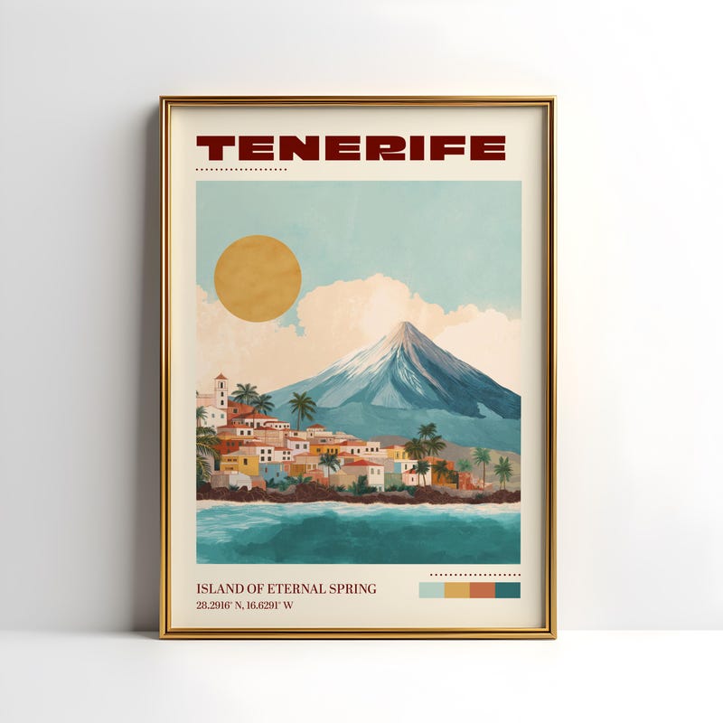 Tenerife Poster - Etsy UK