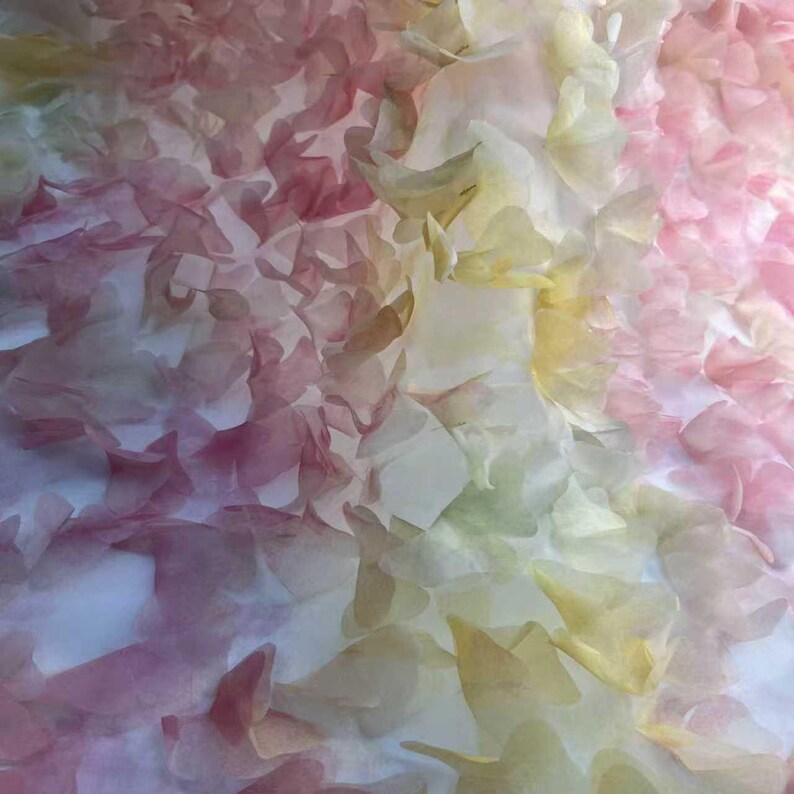 Touchable 3D Floral Embroidery Fabric - Petal Detail Textile for ...