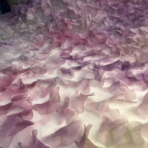 Touchable 3D Floral Embroidery Fabric - Petal Detail Textile for ...