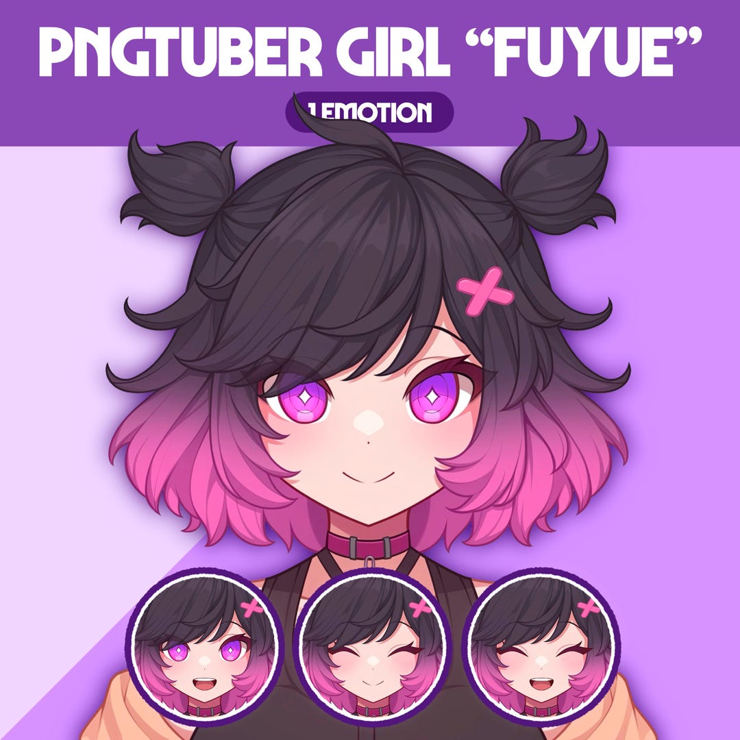 Female Pngtuber Model | Premade Pngtuber Girl | Veadotube Model | Cute ...