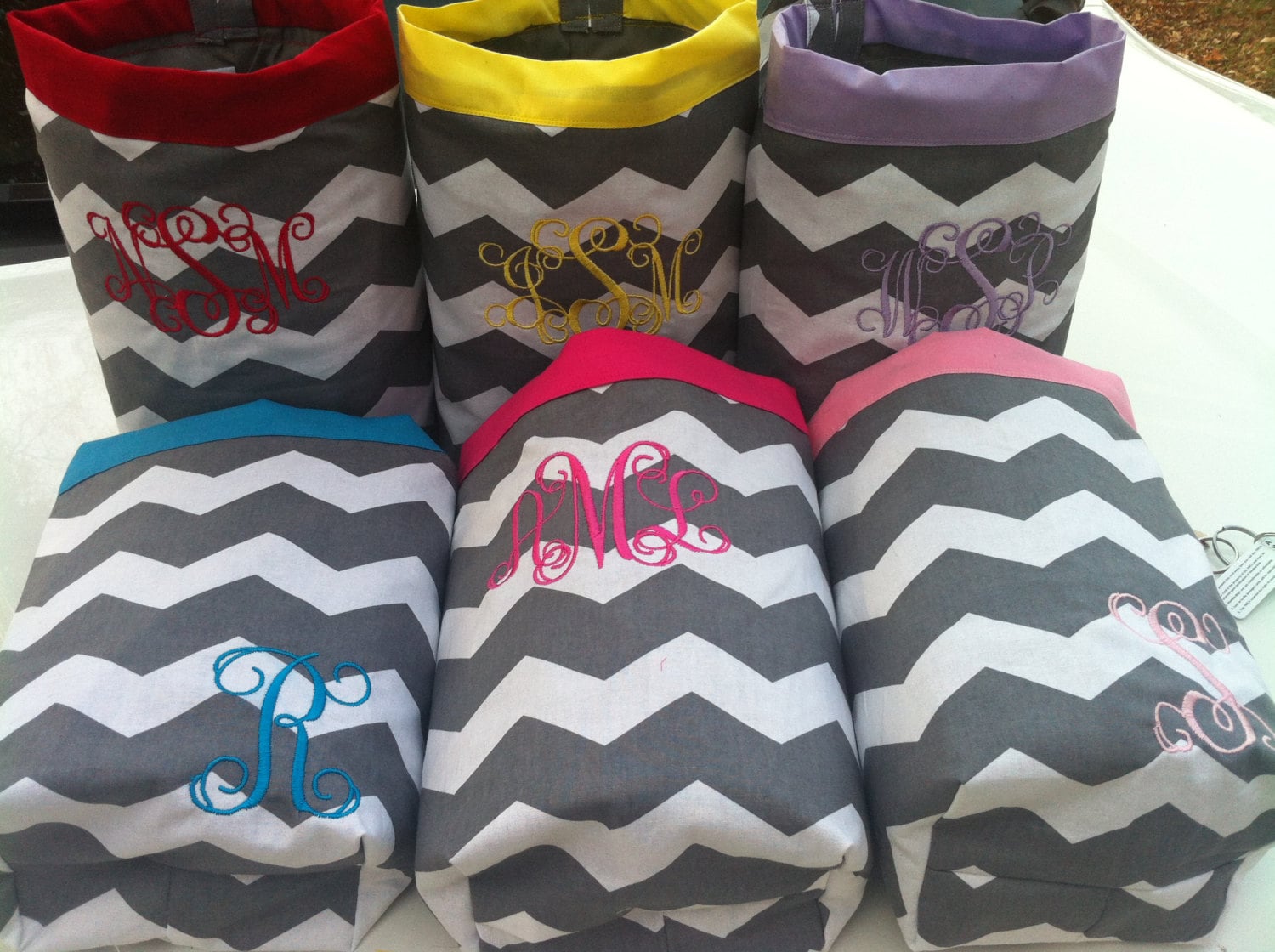 Car trash bag-Custom made in any color or print grey and | Etsy