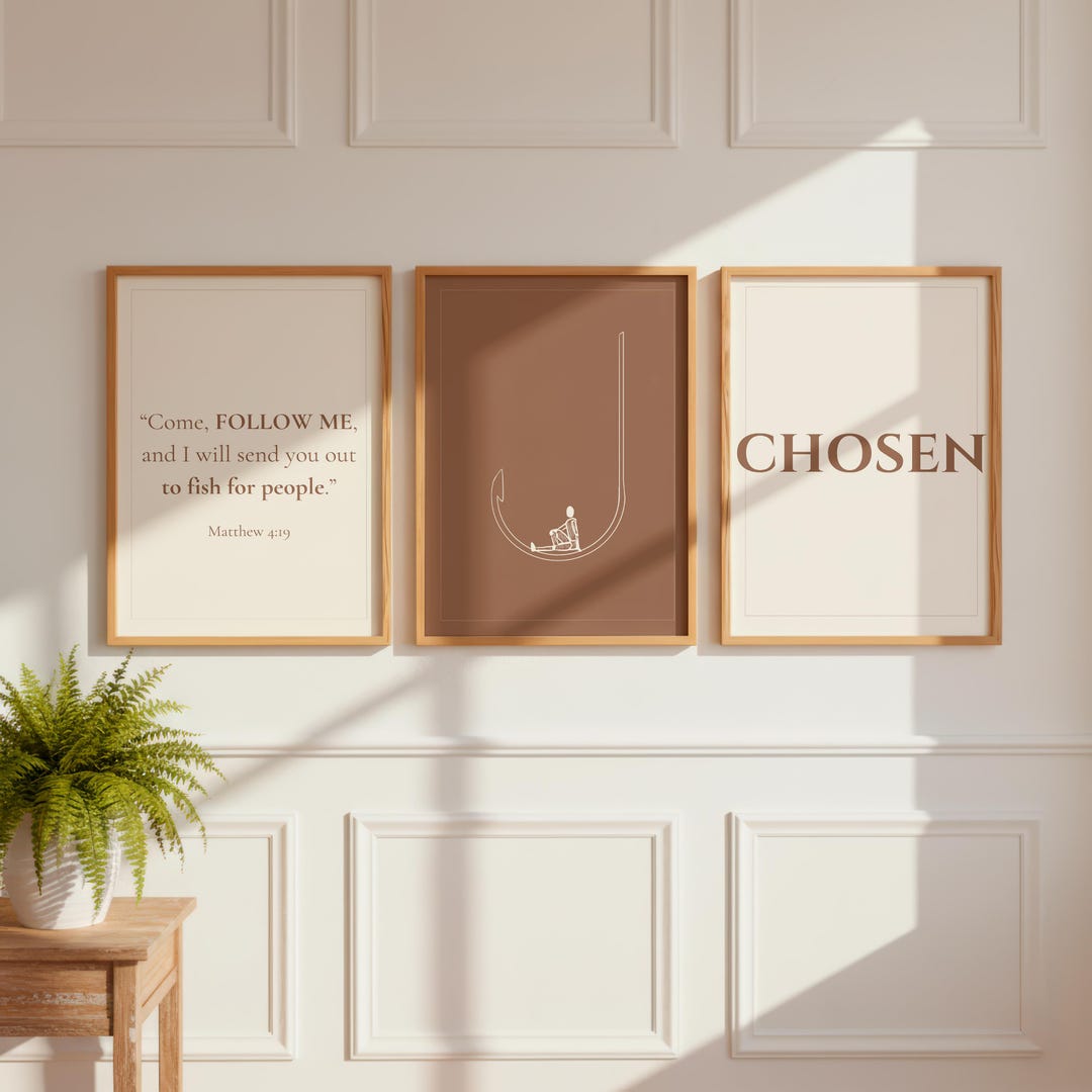 Minimalist Christian Wall Art Set of 3, Neutral Jesus Printable - Etsy