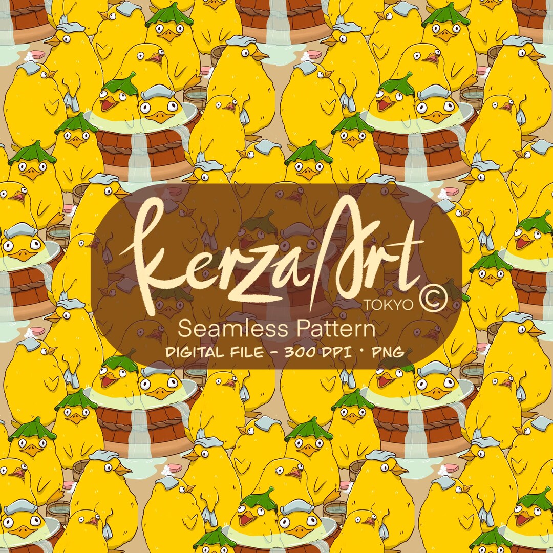 Spirited Away Ootori-sama Seamless Pattern, Studio Ghibli Inspired ...