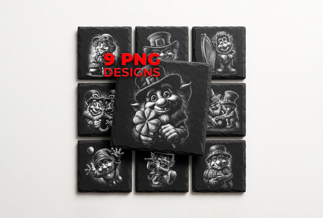 Leprechaun Laser Engraving Files: Saint Patrick's Day PNG Designs for ...
