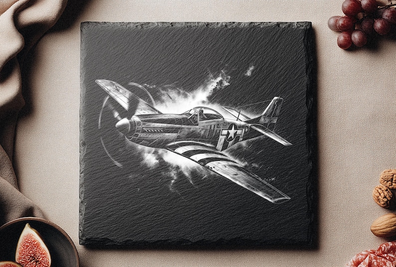 WW2 Fighter Planes Laser Engraving Files — 9 Vintage Warplane PNG for ...