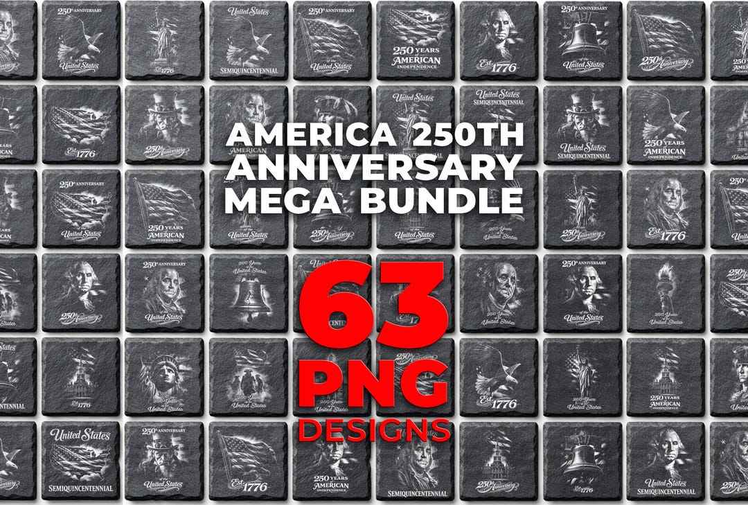 250th Anniversary Laser Engraving Files Bundle: America 250 ...
