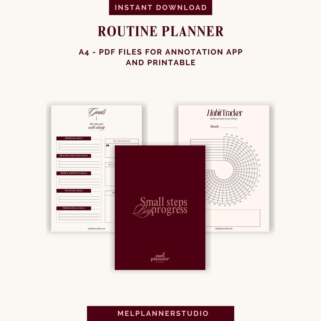 Daily Planner – Wellness, Habits and Goal Setting (printable) - Etsy