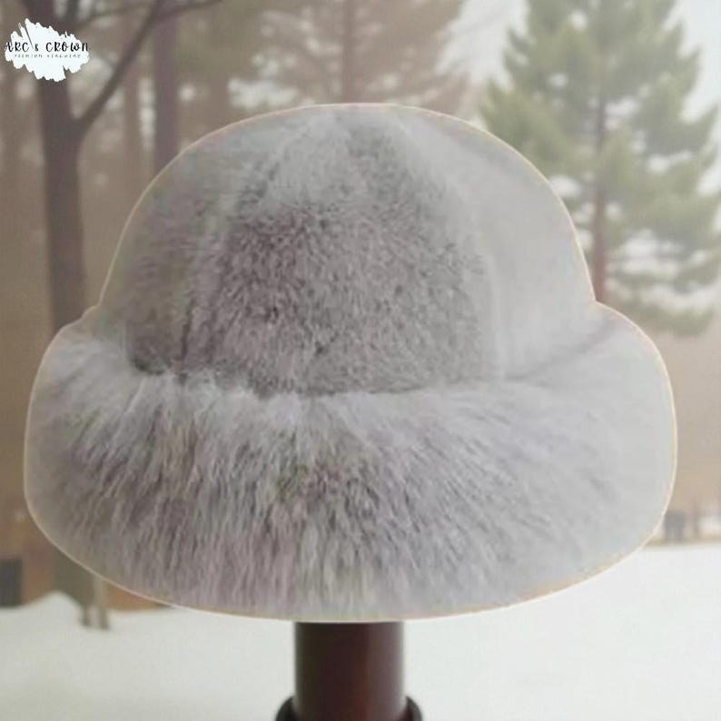 Luxury Faux Fur Cloche Hat – Vintage 1920s Style, Warm Winter Fashion ...