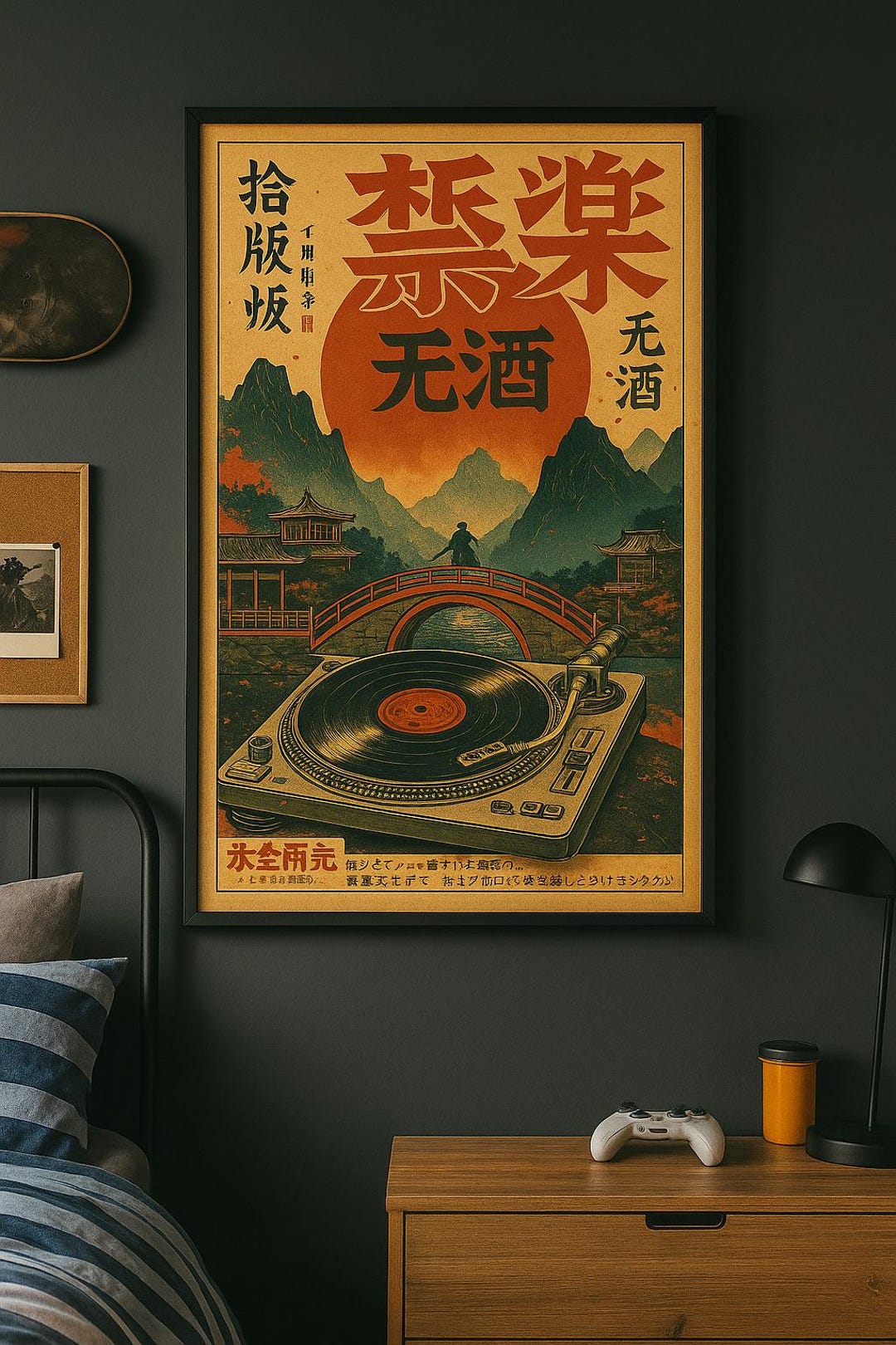 Vintage Japanese Wall Poster - Etsy