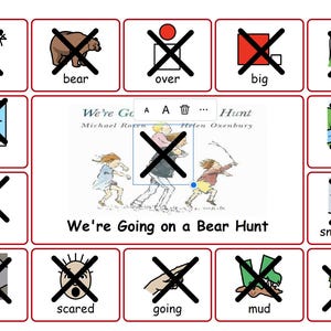 We're Going on a Bear Hunt Word Mat - Etsy