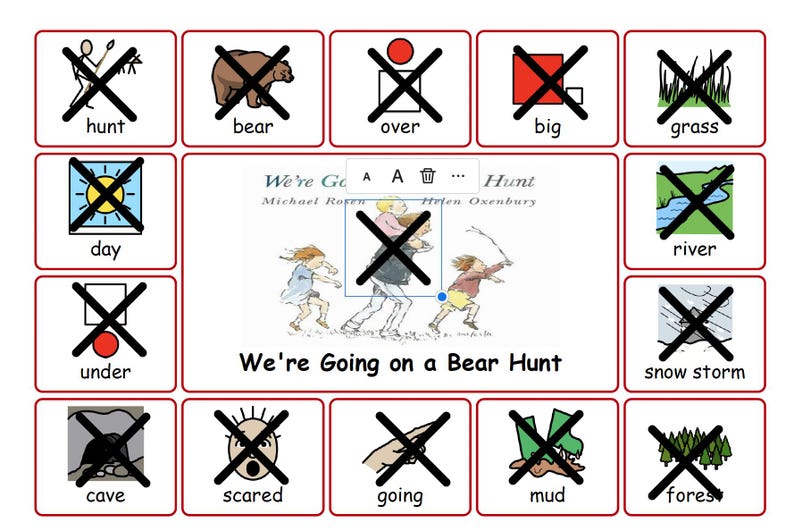We're Going on a Bear Hunt Word Mat - Etsy