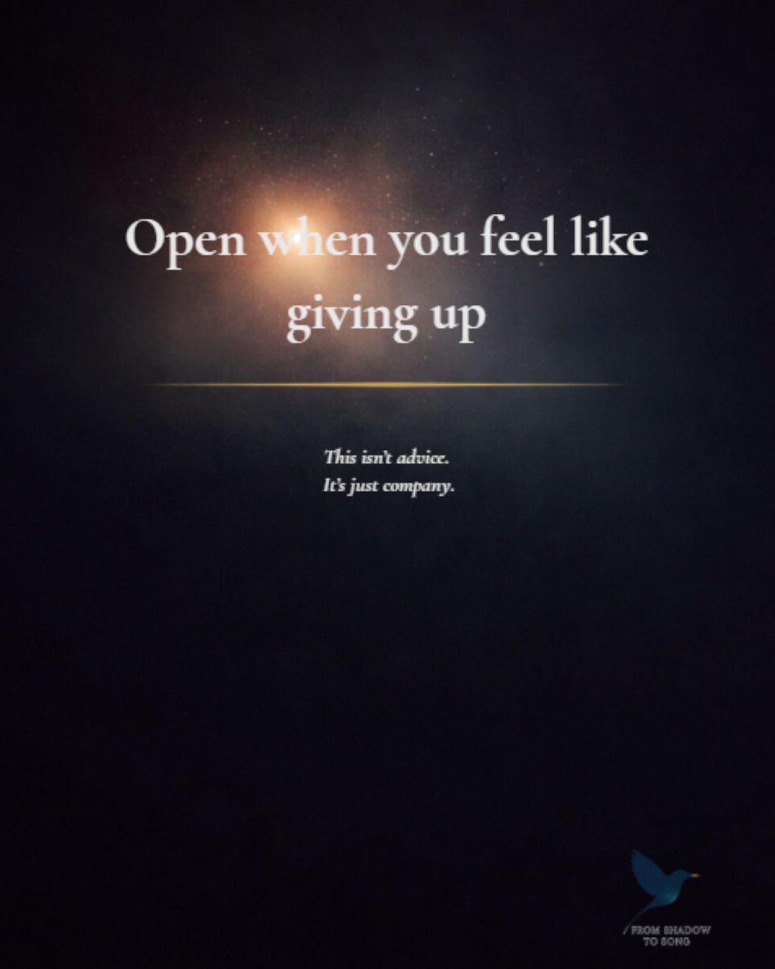 Open When You Feel Like Giving up – 1 Page Burnout Reflection PDF - Etsy