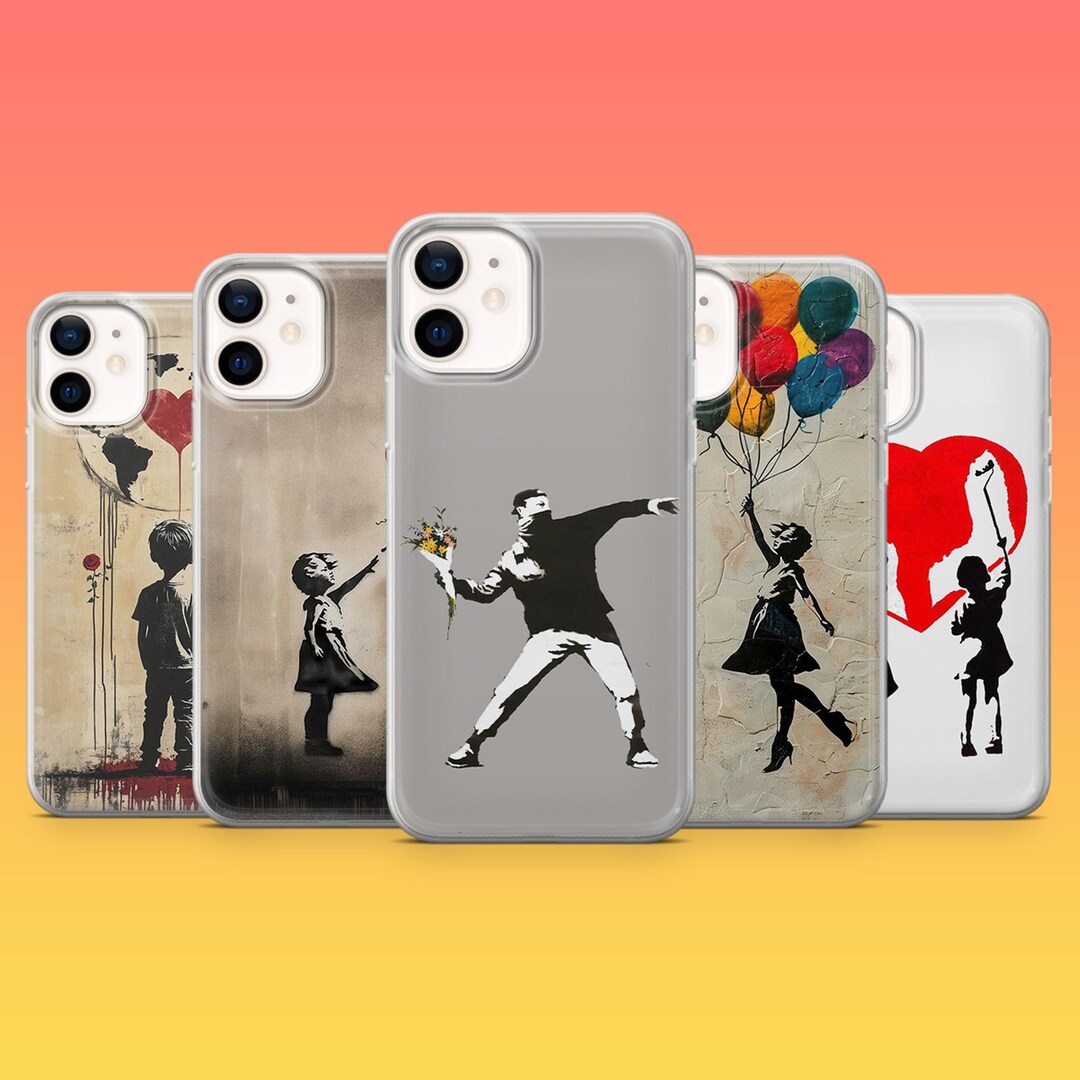 Banksy Phone Case Street Art Graffiti Artistic Cover for iPhone 17 ...