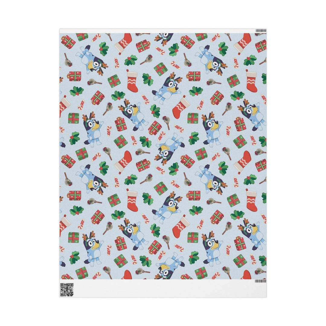 Bluey Christmas Wrapping Papers - Etsy