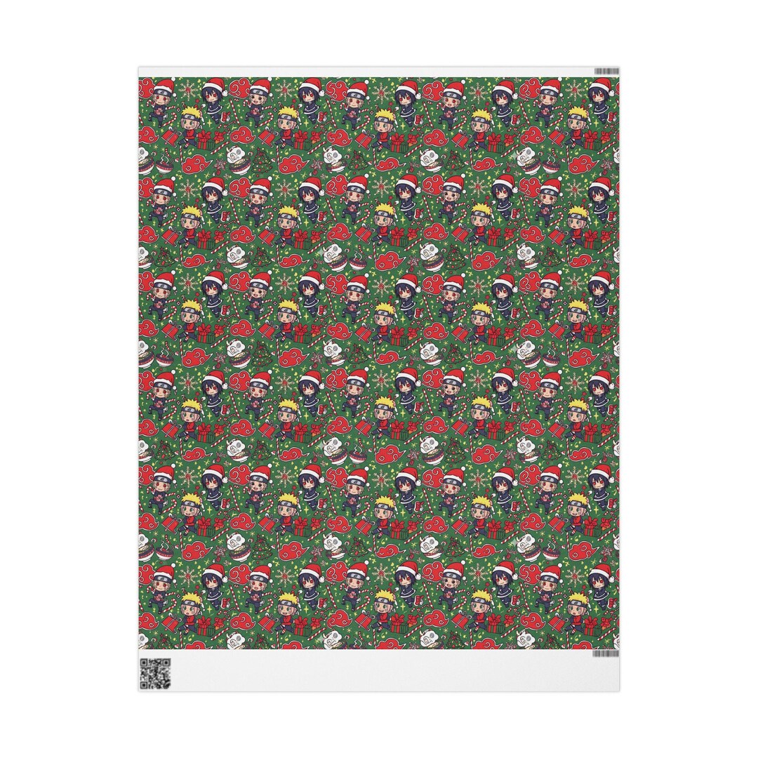 Naruto Christmas Wrapping Paper, Manga Gift Wrap - Etsy Australia