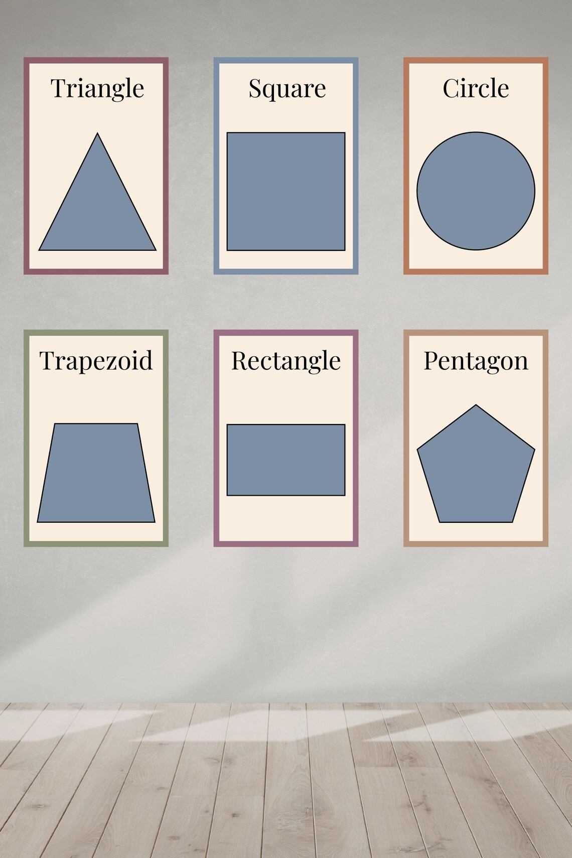 2D & 3D Shapes Posters Printable | Montessori Math Wall Art ...