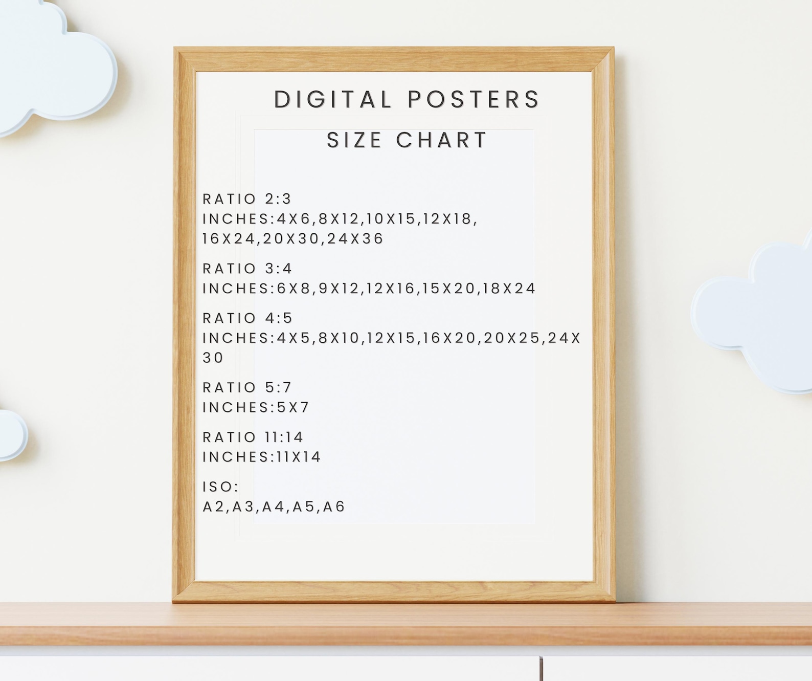 Shapes Poster for Kids | Neutral Preschool Shapes Chart | Printable ...