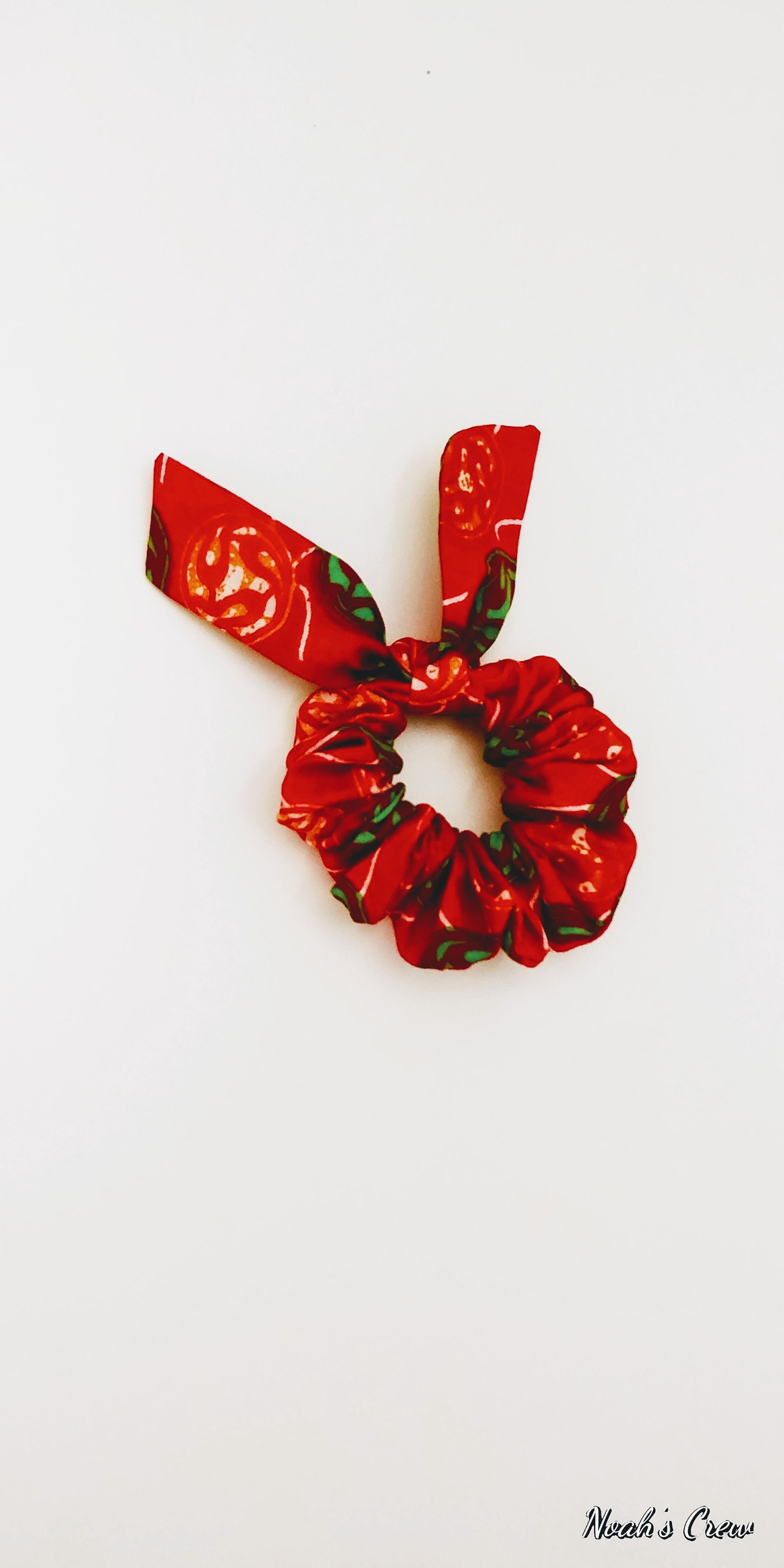Red Bow Scrunchie: Ponytail Hair Scrunchies, Knotted Bow Scrunchy - Etsy