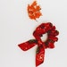 Red Bow Scrunchie: Ponytail Hair Scrunchies, Knotted Bow Scrunchy - Etsy