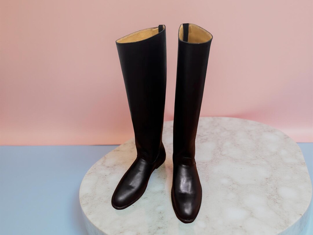 Riding Shoes for Men, Handmade Leather Equestrian Boots, - Etsy