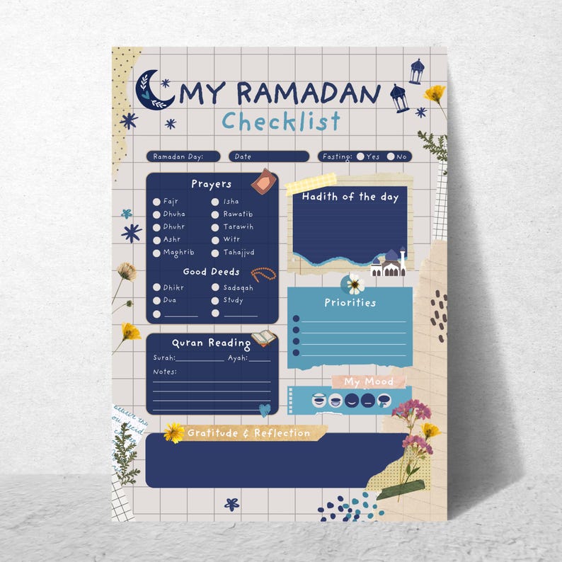 Ramadan Planner 2026, Islamic Prayer Tracker, Quran Activity Checklist ...