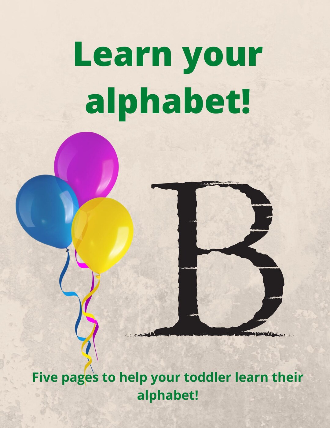 Letter B Learning Packet - Etsy
