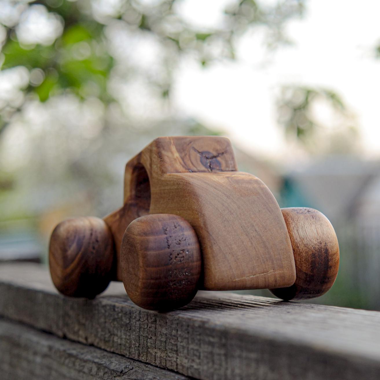 Wooden Hot Rod Car | Handcrafted Wooden Toy Car | Minimalist Natural ...