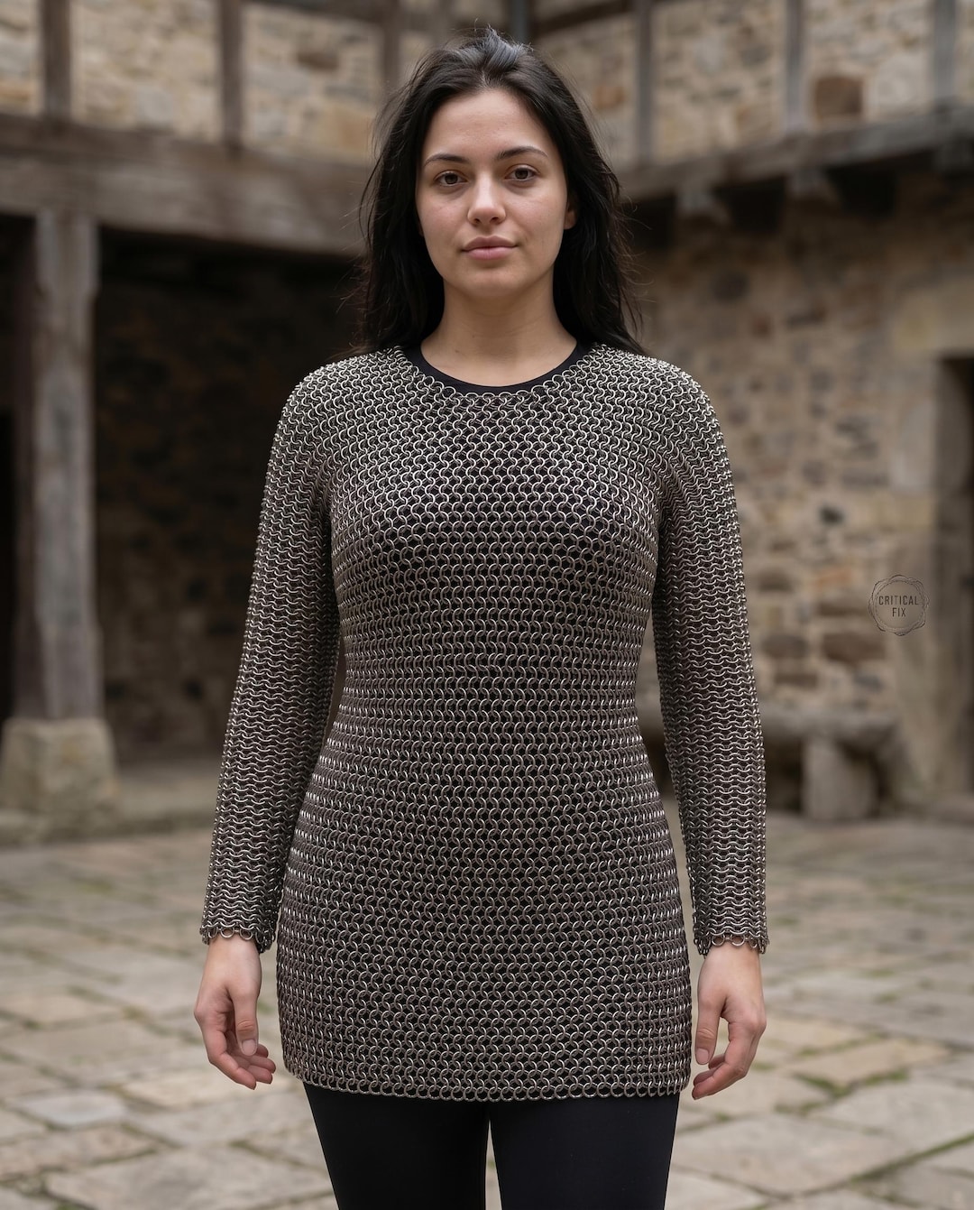 Women’s Chainmail Dress, Medieval Steel Armor Tunic, Viking Outfit ...