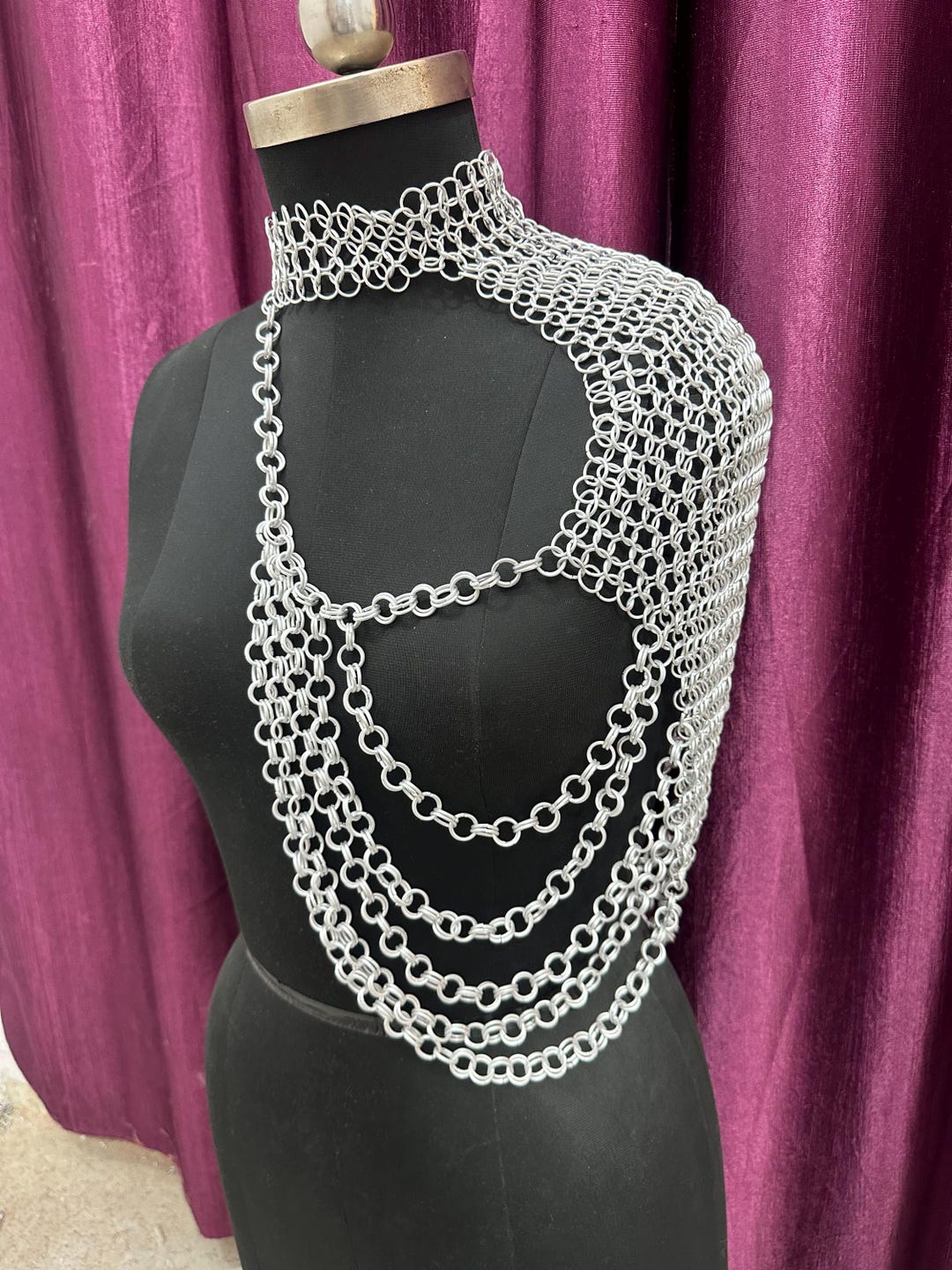 Aluminum Butted Chainmail Top : Made for Women's Fashion and Cosplay ...