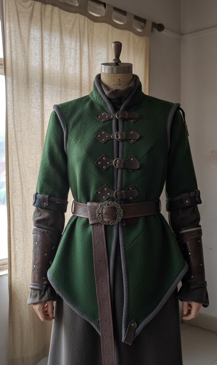 Women’s Medieval Gambeson Armor Jacket, Padded Arming Doublet With ...