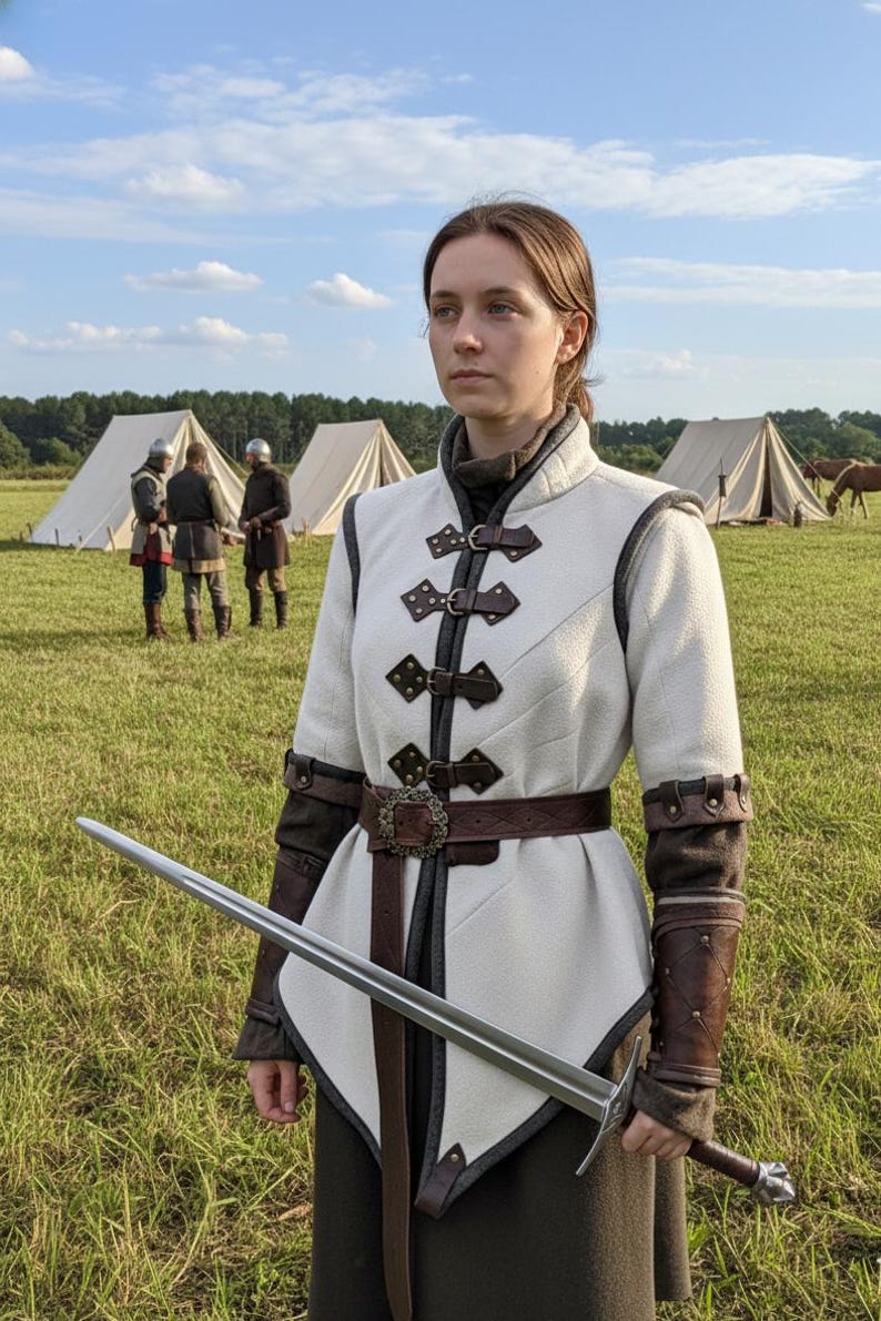 Women’s Medieval Gambeson Armor Jacket, Padded Arming Doublet With ...